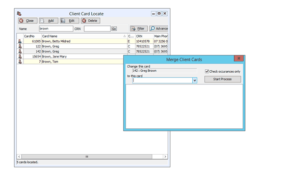 How To Merge Client Cards